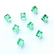 Exclusive Swarovski 5601 4mm Cube Beads Chrysolite (36 pieces ...