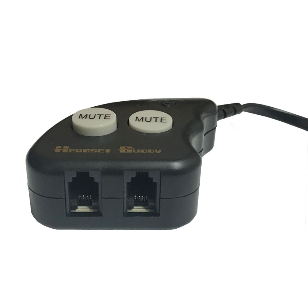 Agent Buddy Training Switch Adapter | Side by Side Dual RJ9 Headset ...