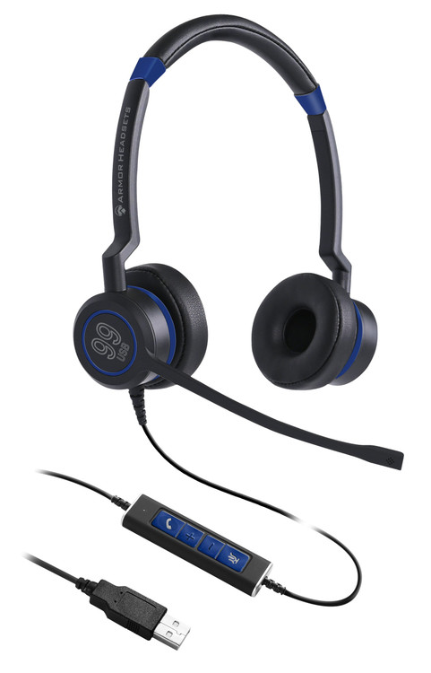 Double Ultra Noise Cancelling USB Unified Communications Wired Binaural ...