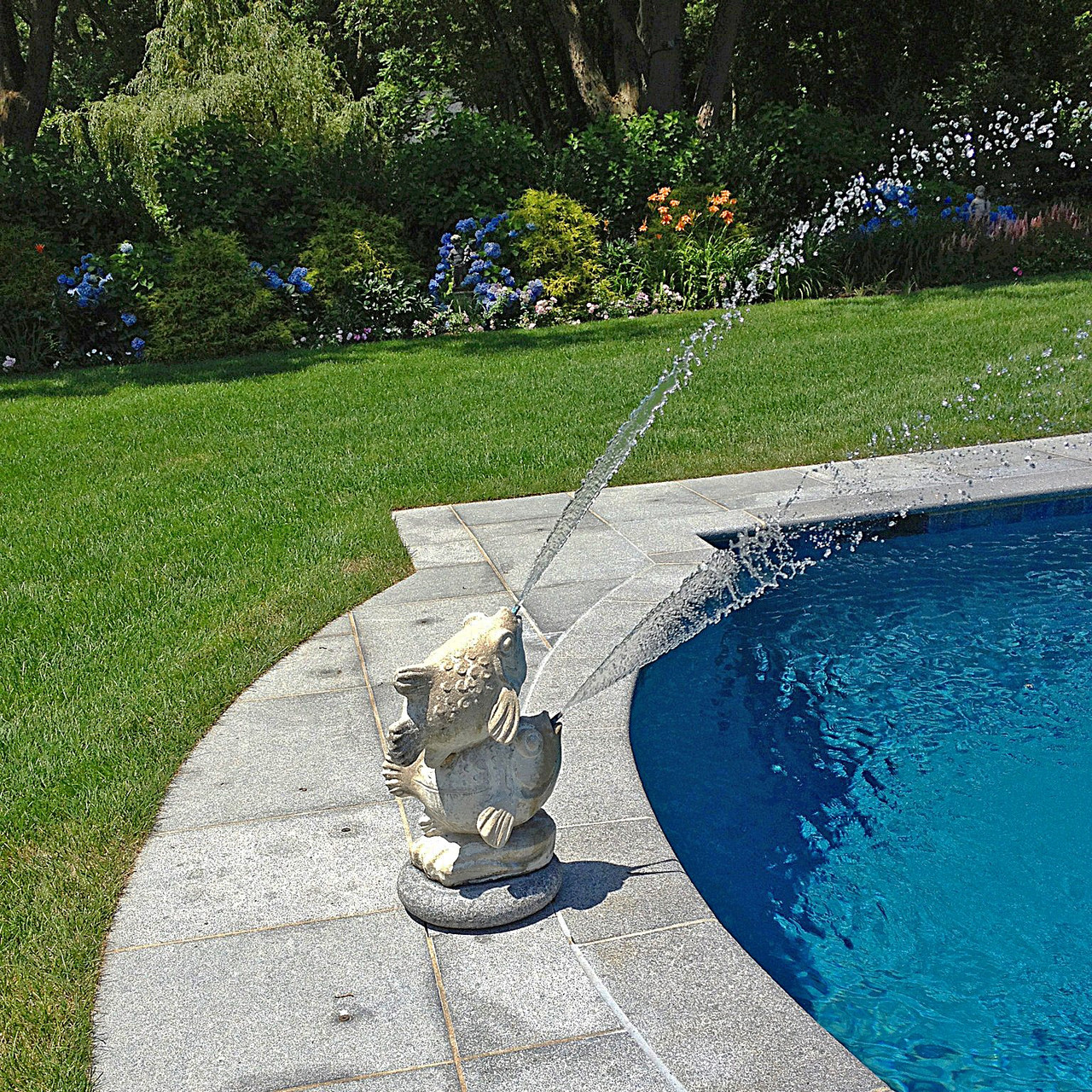 Cast Stone Tiered Fish Fountain - Kenneth Lynch and Sons