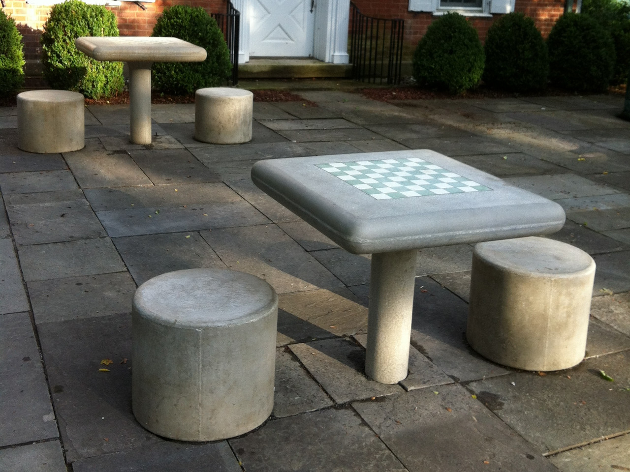 Fixed Concrete Stool - Kenneth Lynch and Sons
