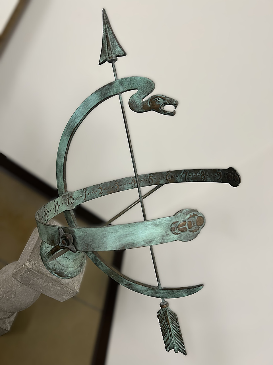 Snake Hemispherical Sundial - Kenneth Lynch and Sons