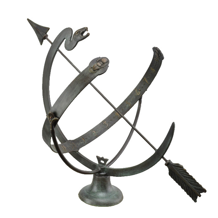 Snake Hemispherical Sundial - Kenneth Lynch and Sons