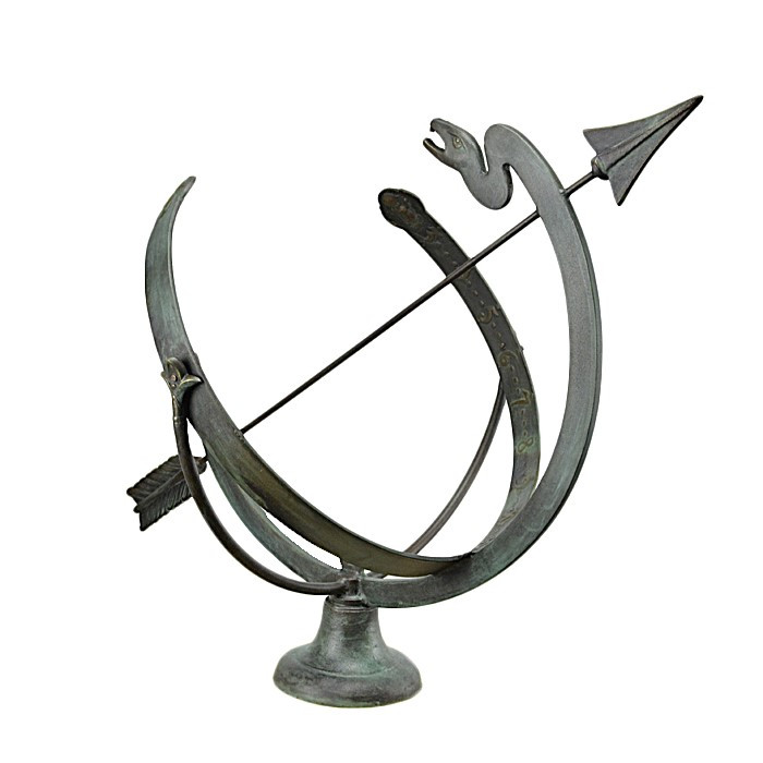 Snake Hemispherical Sundial - Kenneth Lynch and Sons