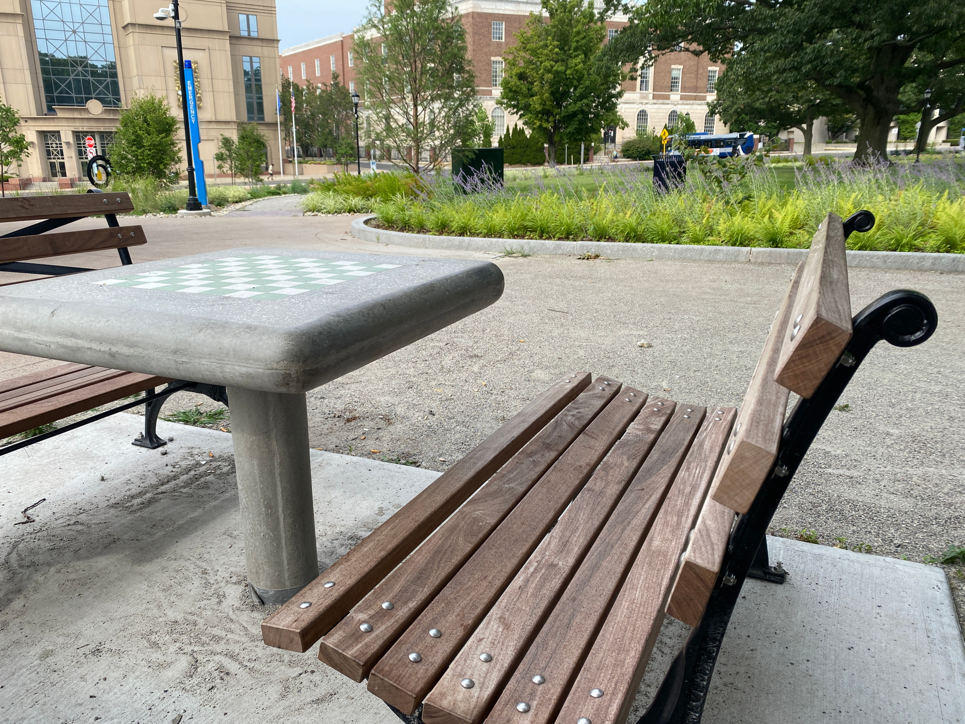 Concrete Chess Table - Kenneth Lynch and Sons