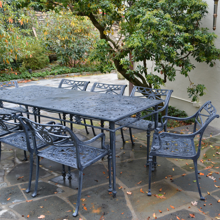 Star and Dolphin Arm Chair with Filigree Seat - Kenneth Lynch and Sons