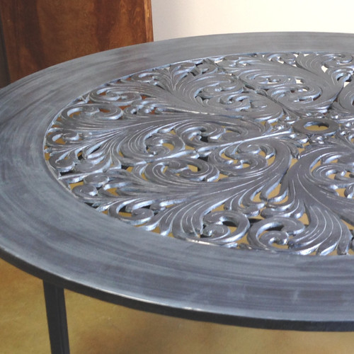 Medium Filigree Dining Table with Pedestal Leg - Kenneth Lynch and Sons