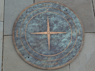 Custom bronze directional marker for New Orleans, LA - Kenneth Lynch ...
