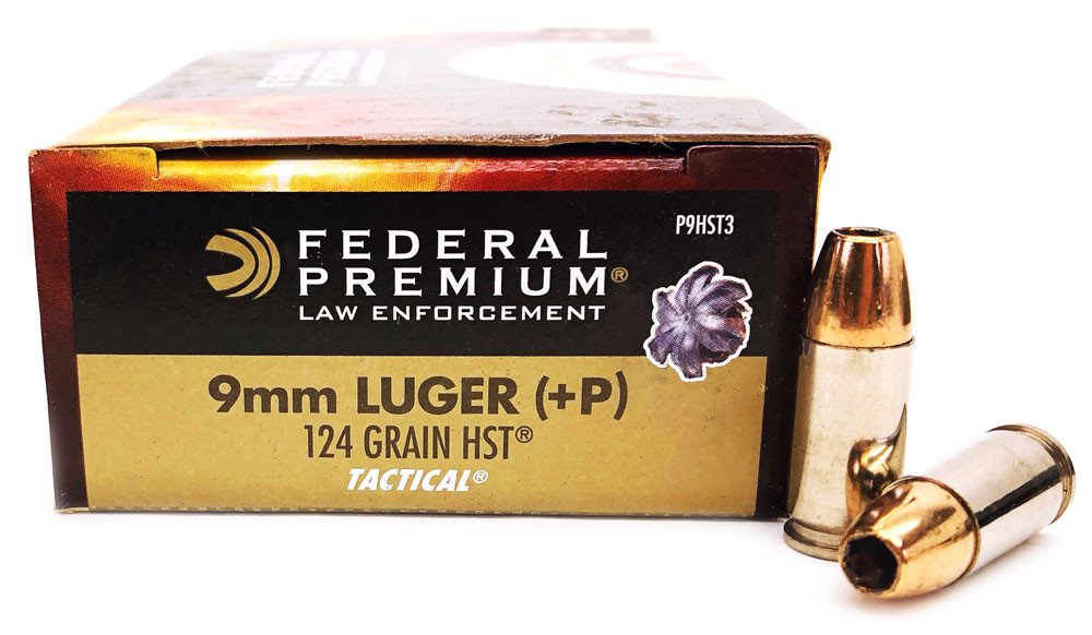 9mm 124 Grain +P HST Federal Tactical - 50 Rounds