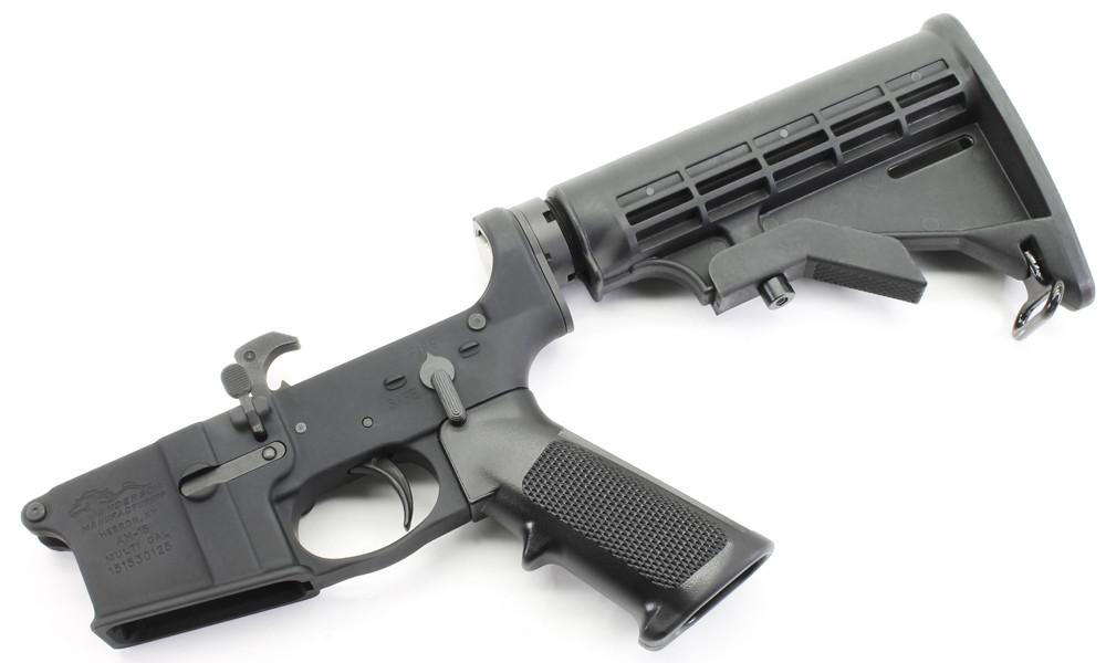 Anderson AM-15 AR-15 Complete Lower Receiver with 6-Position Collapsing ...