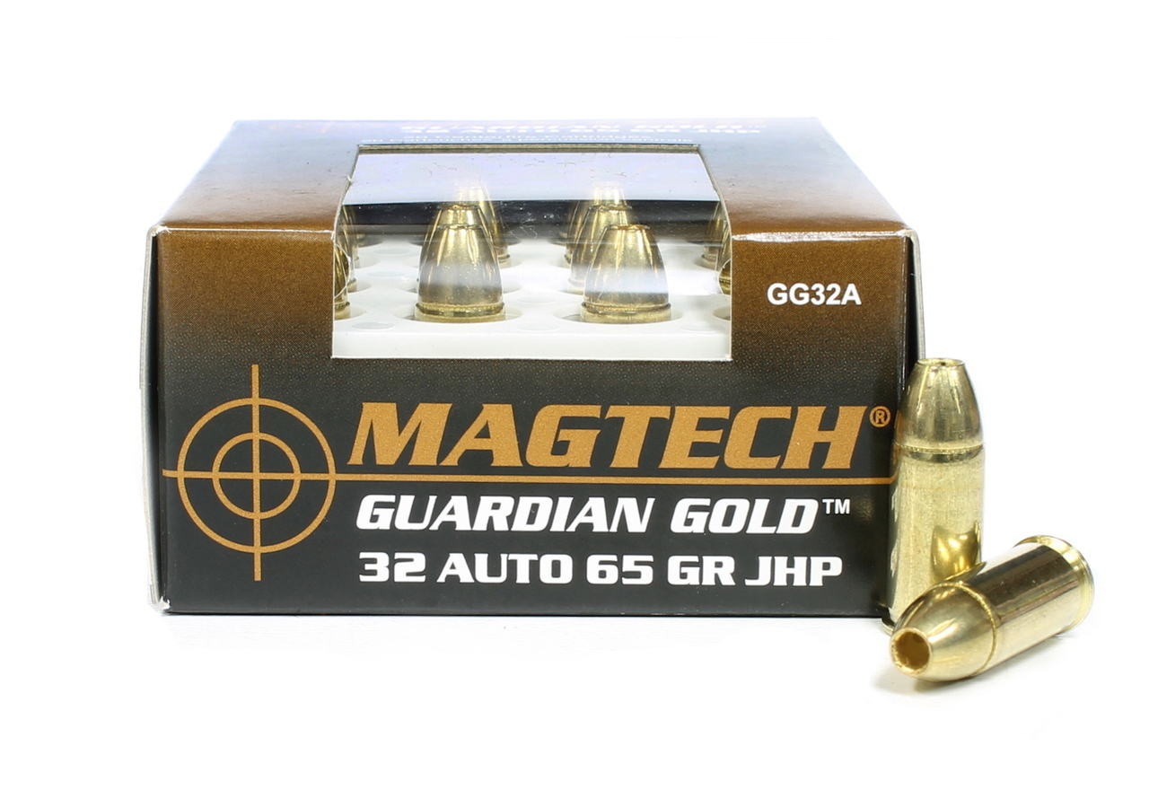 Magtech Guardian Gold .32 Auto 65 Grain Jacketed Hollow Point - 100 Rounds