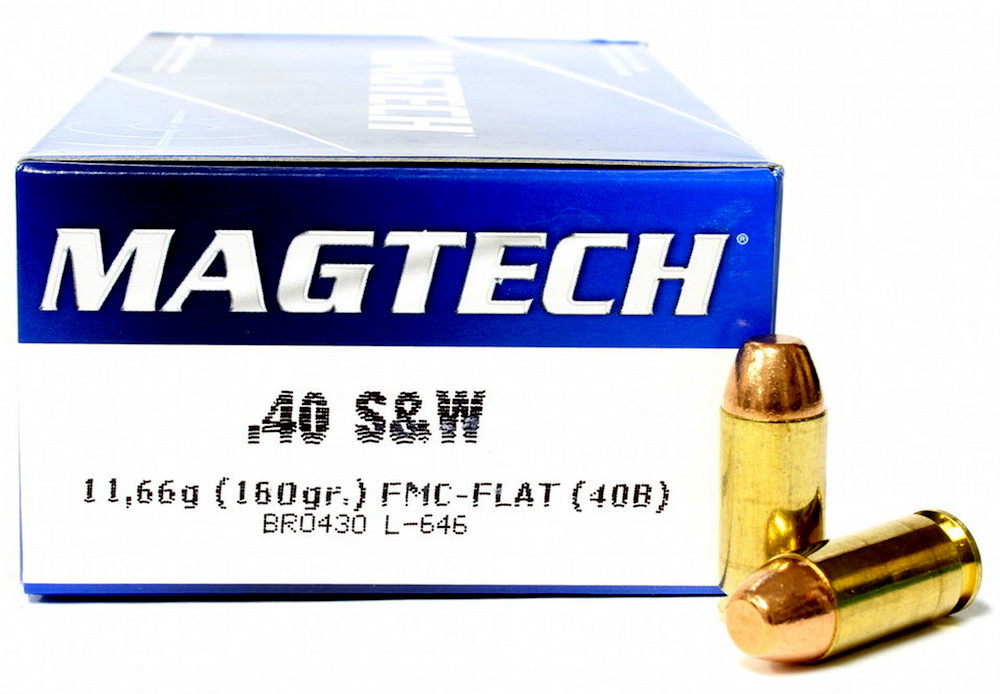 40 S&W 180 Grain FMJ Magtech - 100 Rounds