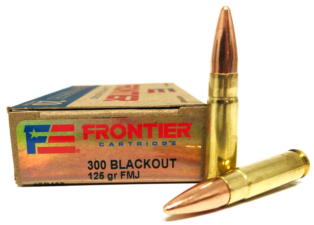 300 Blackout 125 Grain FMJ Frontier, Hornady Bullet, Lake City loaded ...