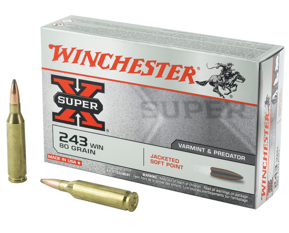 Winchester Super-X .243 Win. 80 Grain Jacketed Soft Point (JSP) X2431