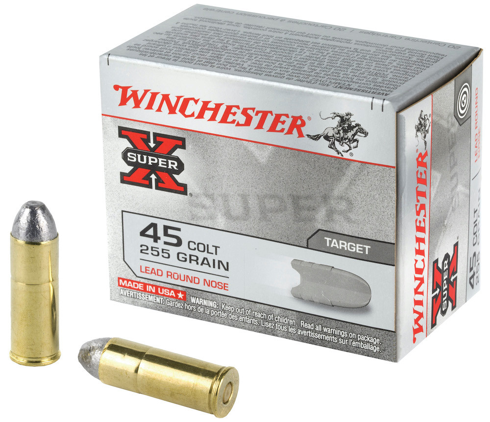 Winchester Super-X .45 Long Colt 255 Grain Lead Round Nose (LRN) X45CP2