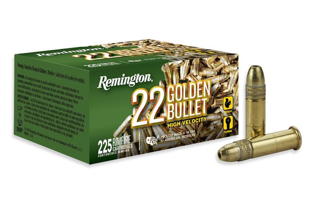 Remington Golden Bullet .22 Long Rifle 36 Grain Plated Hollow Point (HP ...