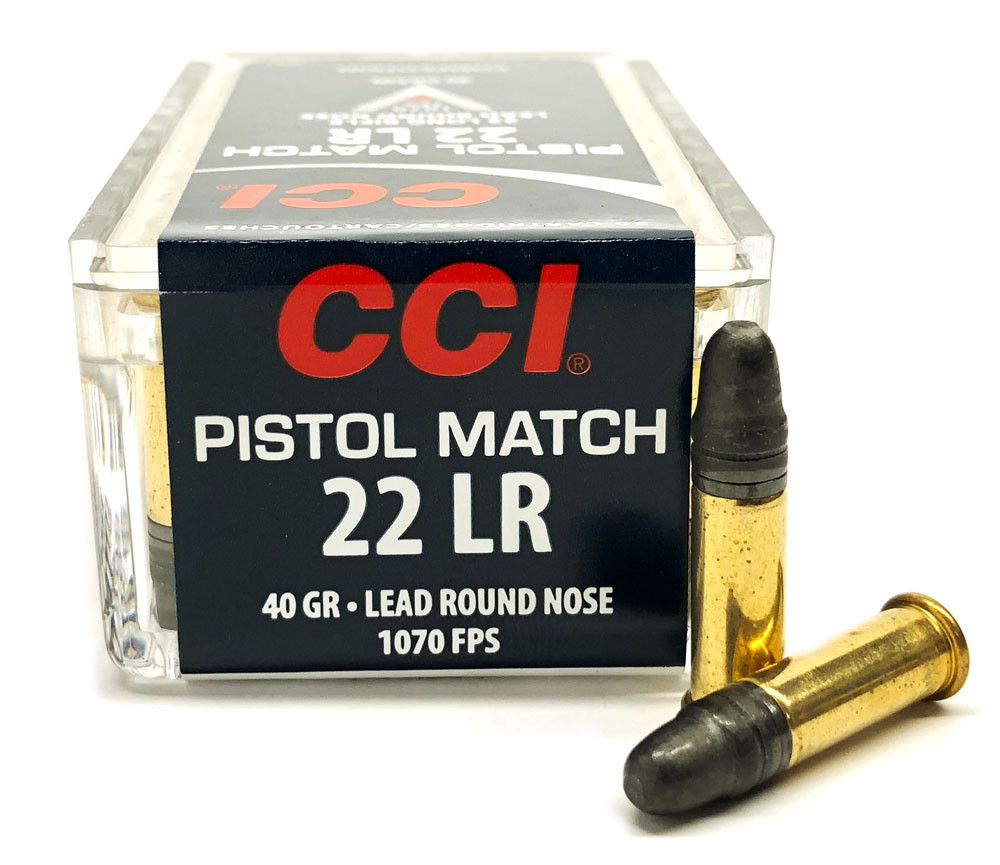 22 LR 40 Grain Round Nose CCI Pistol Match For Sale In Stock | Surplus Ammo