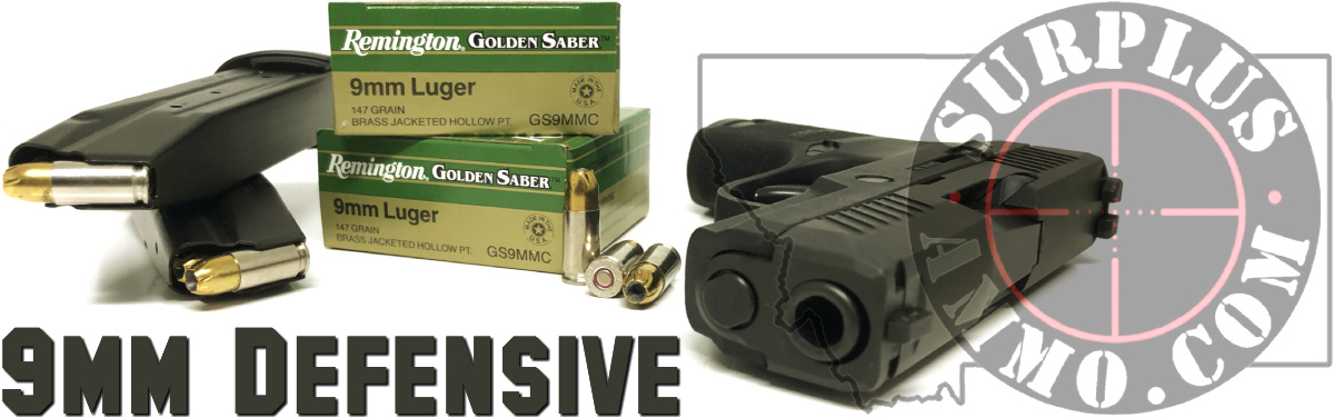9mm caliber Defensive Ammo for your Glock, Sig, Hk, S&W, Beretta or ...