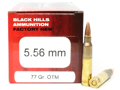 Black Hills Ammunition 5.56 NATO 77 Grain Sierra Open Tip Match NEW Red ...