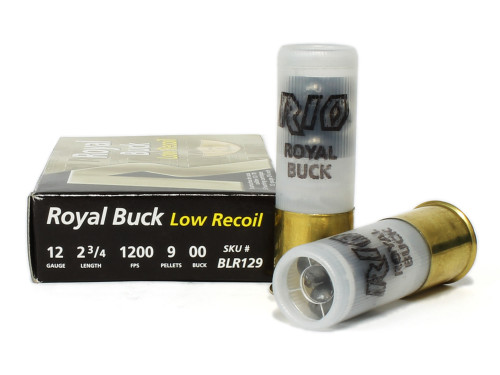 Rio Royal Buck 00 Buckshot Low Recoil 2 3/4" Shotshells - 5 Rounds