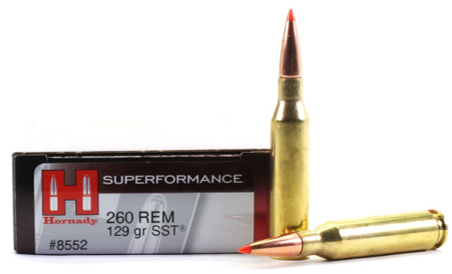 260 Remington 129 Grain SST Hornady Superformance Ammunition For Sale ...