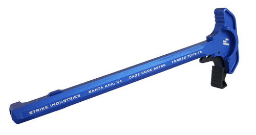 Strike Industries Charging Handle with Extended Latch - Blue