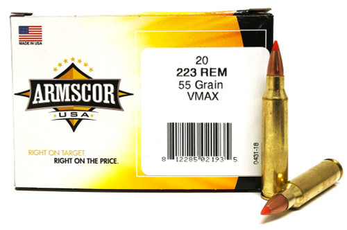 Armscor USA .223 Remington 55 Grain VMAX For Sale In Stock | Surplus Ammo