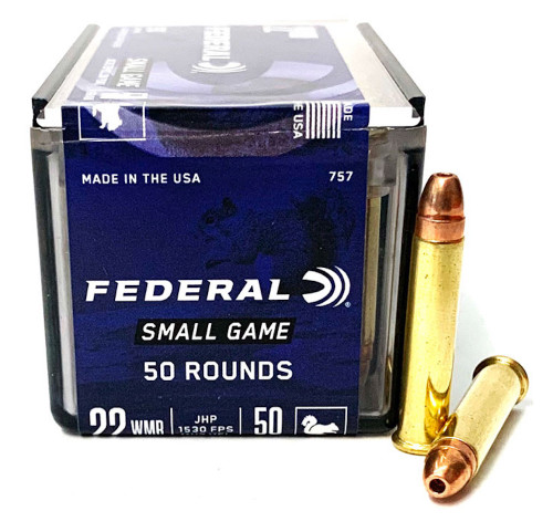 Federal Small Game .22 Magnum 50 Grain Speer Jacketed Hollow Point 757