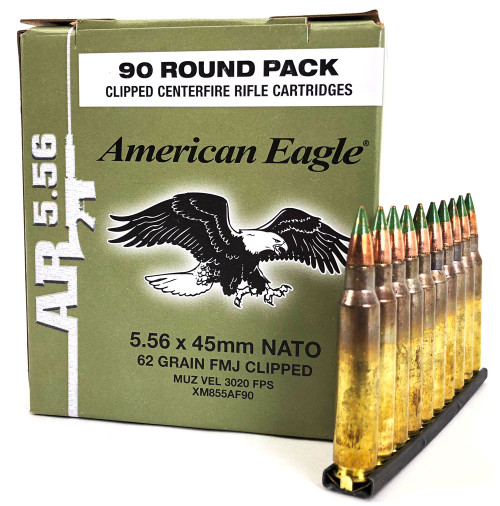 Federal Lake City M-855 5.56mm 62 Grain Steel Core Penetrator US ...