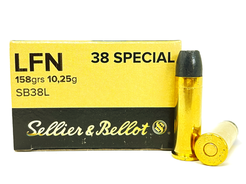 Sellier & Bellot .38 Special 158 Grain Lead Flat Nose (LFN) SB38L