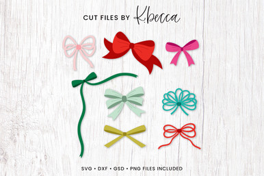 Bow What Fun Cut Files, Set of 8 Bows - K.becca