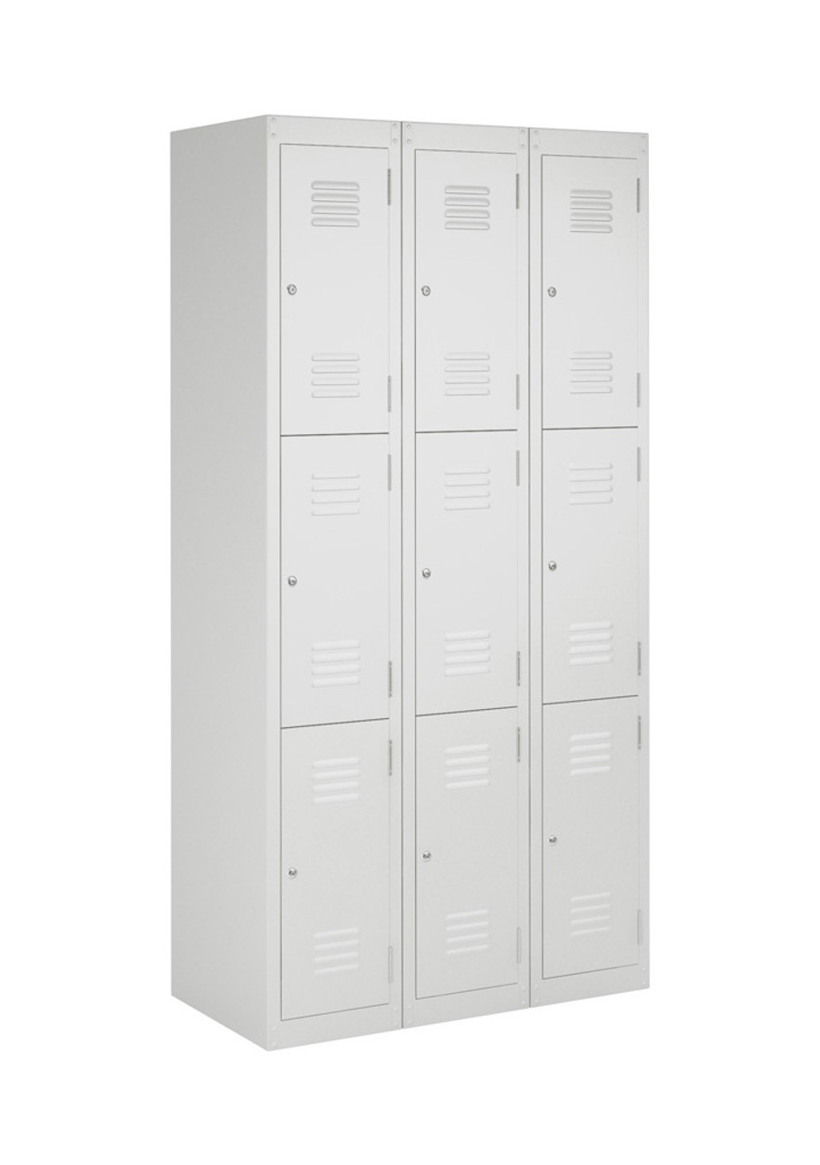 White metal lockers store