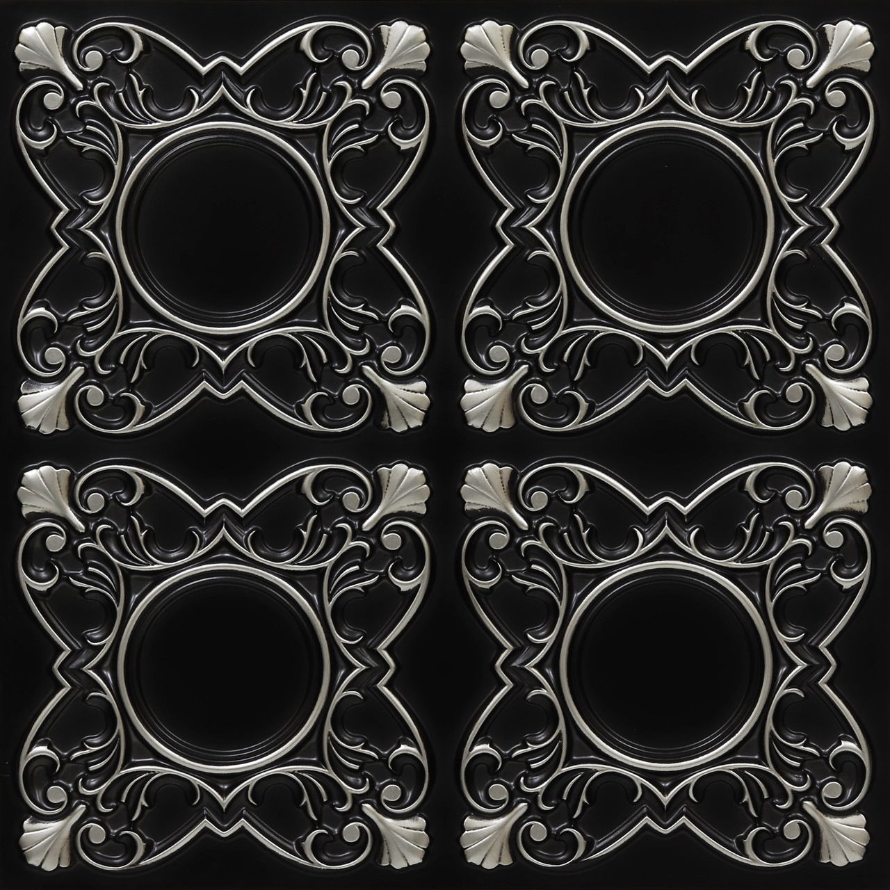 Mirror, Mirror - Faux Tin Ceiling Tile - Glue up - 24 in x 24 in - #133