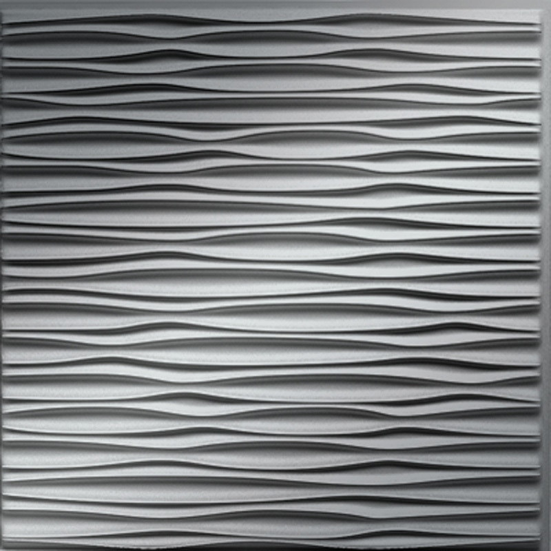 Sahara Horizontal MirroFlex 4x8 / 4x10 Glue Up PVC 3D Wall Panels