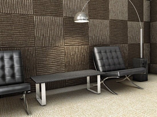 Sahara Horizontal MirroFlex 4x8 / 4x10 Glue Up PVC 3D Wall Panels