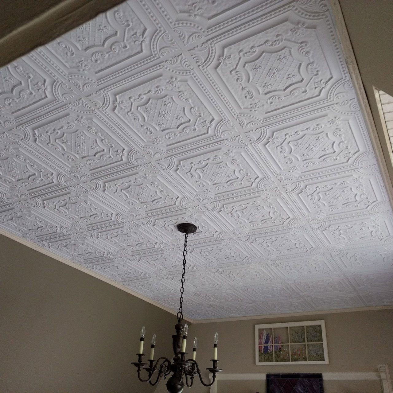 Elizabethan Shield #DCT04 PVC Ceiling Tile | Decorative Ceiling Tiles