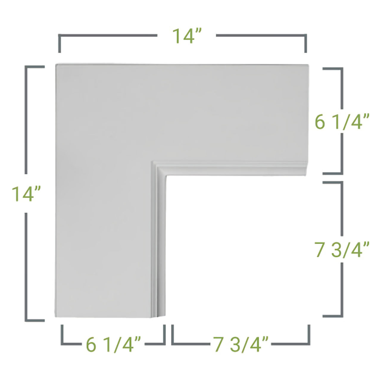 Perimeter Inside Corner for 5 inch Traditional Coffered Ceiling System ...