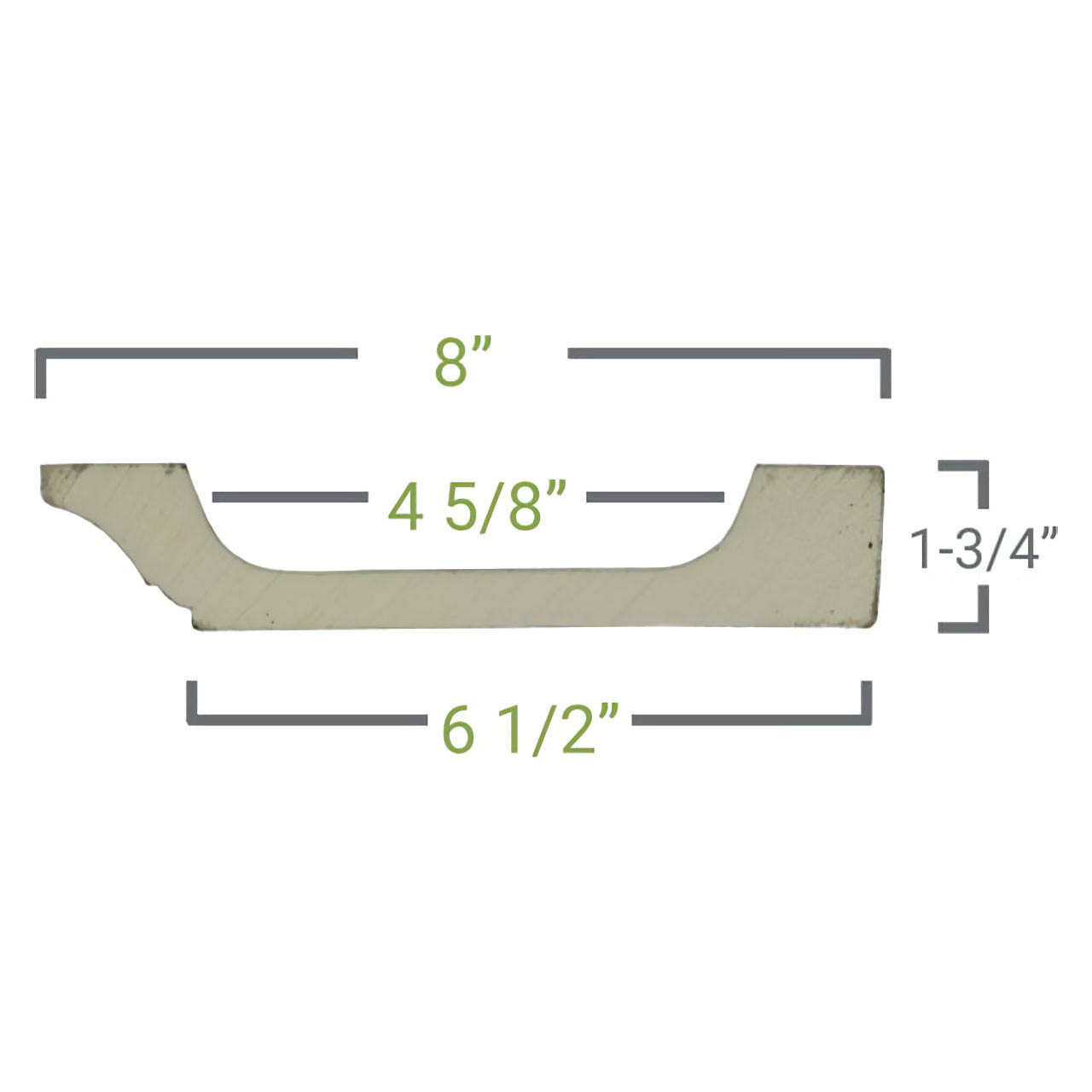Perimeter Beam for 8 inch Traditional Coffered Ceiling System - 8 in x ...