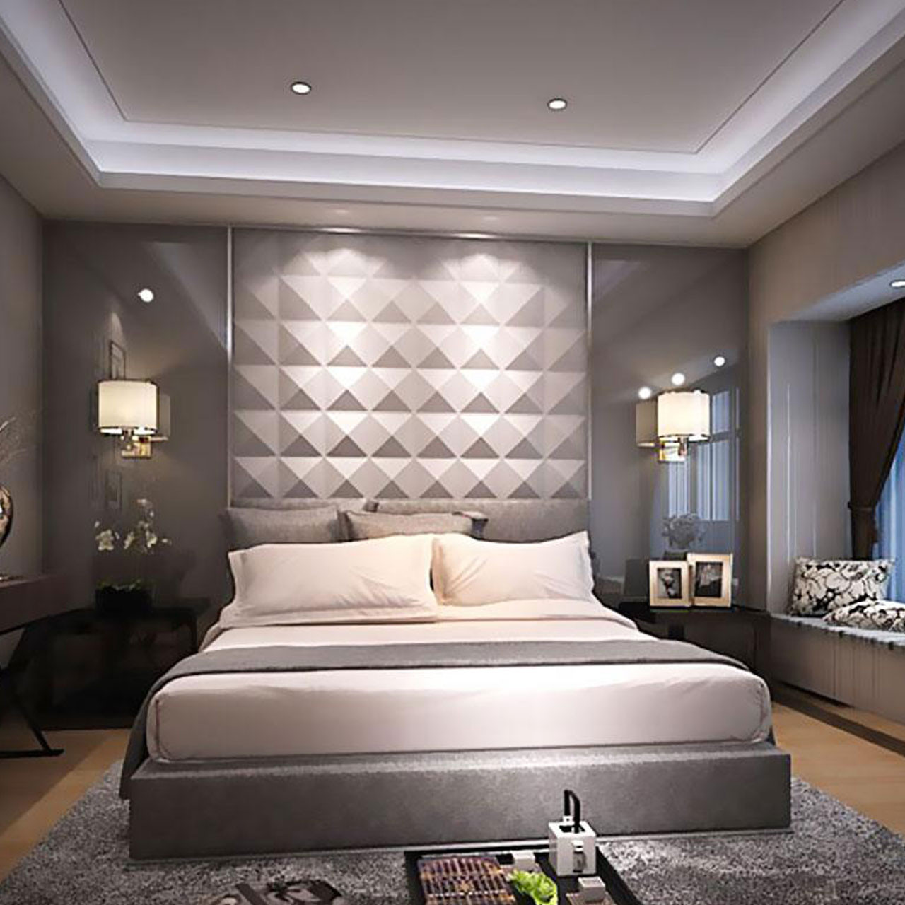 Tirana Endurawall Decorative 3D Wall Panel 12 in x 12 in