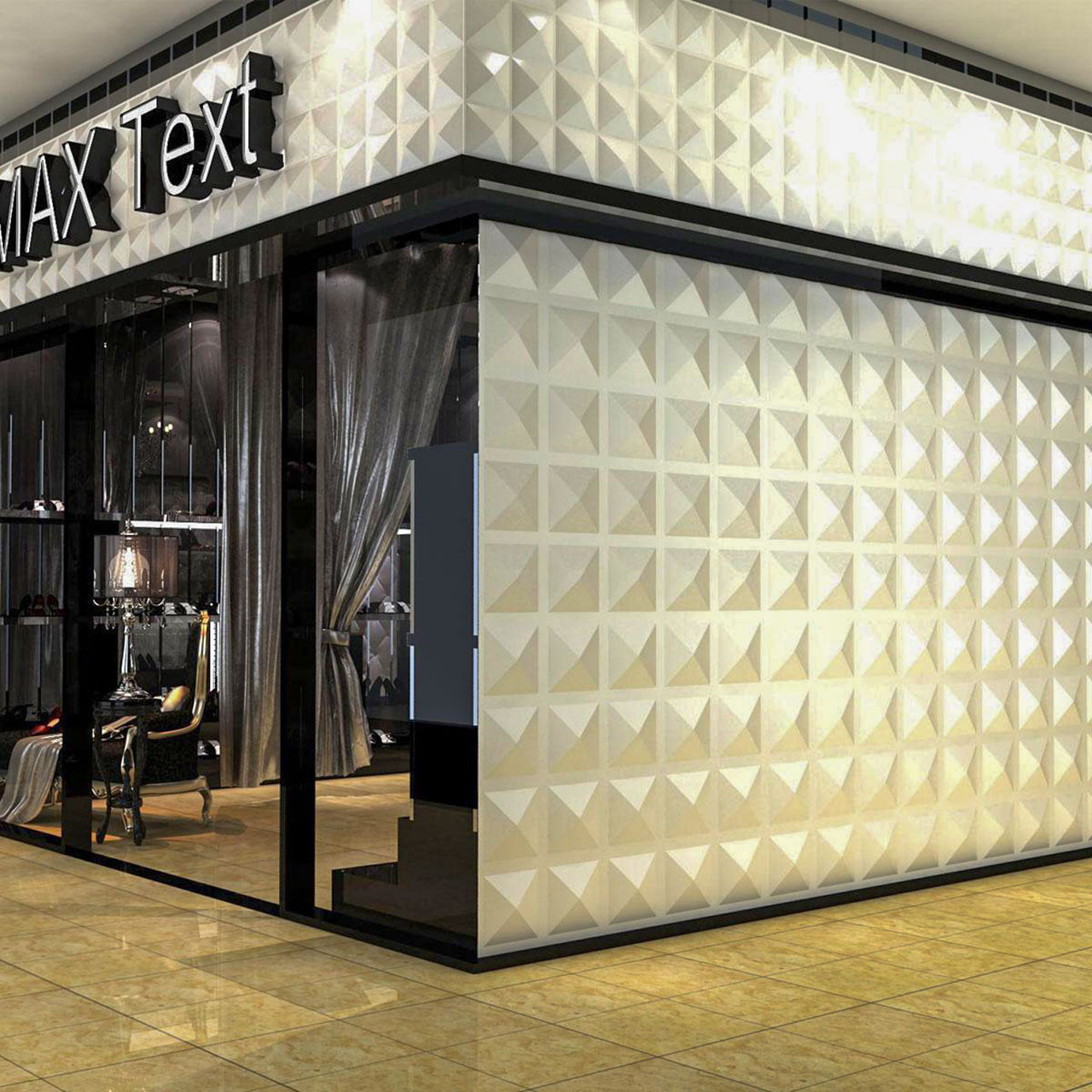 Tirana Endurawall Decorative 3D Wall Panel 12 in x 12 in