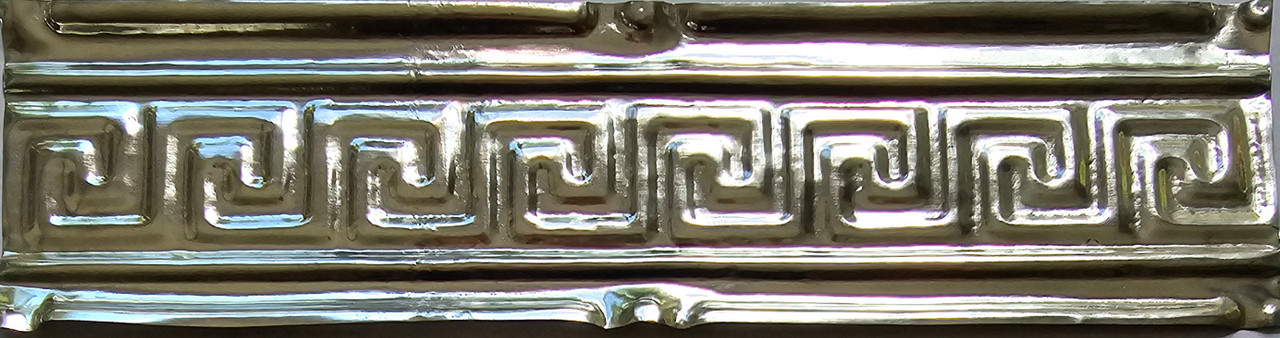 Greek Key - Shanko - Tin Cornice - 3.3 in. Wide 48 in. Long - #811