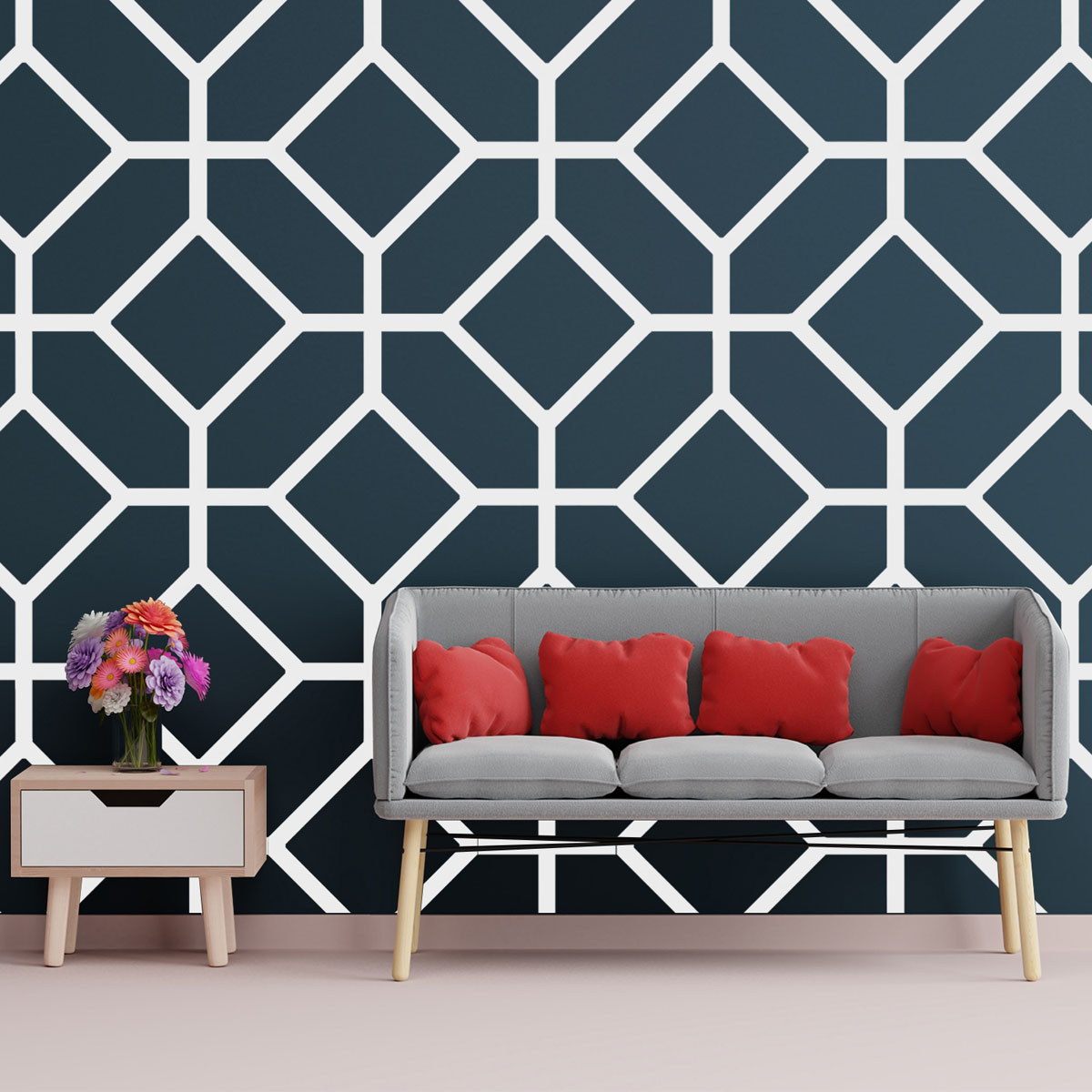 Cameron Decorative Fretwork Wood / PVC Wall Panels