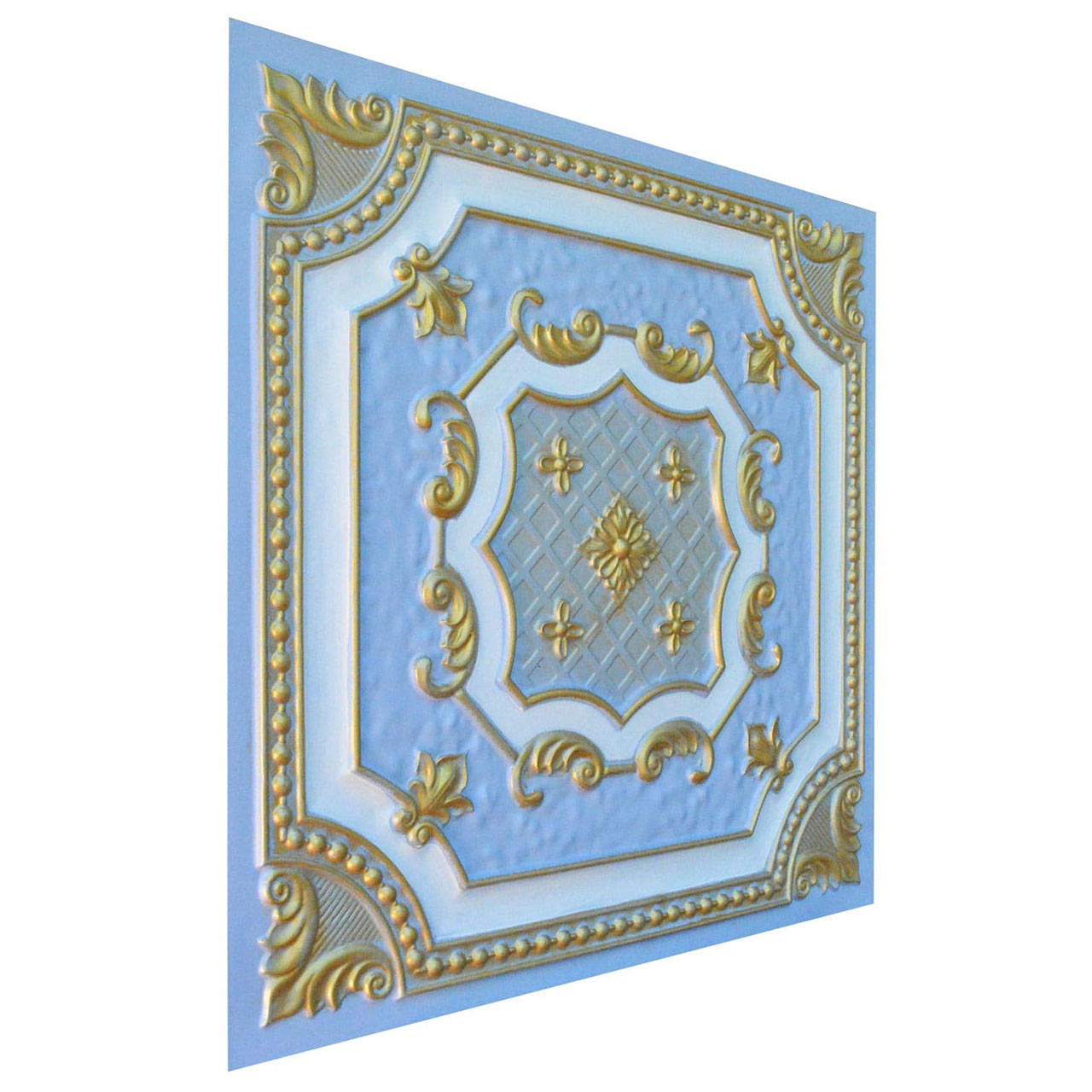 Elizabethan Shield II FAD #CTF-034-2 Hand Painted Ceiling Tile | DCT