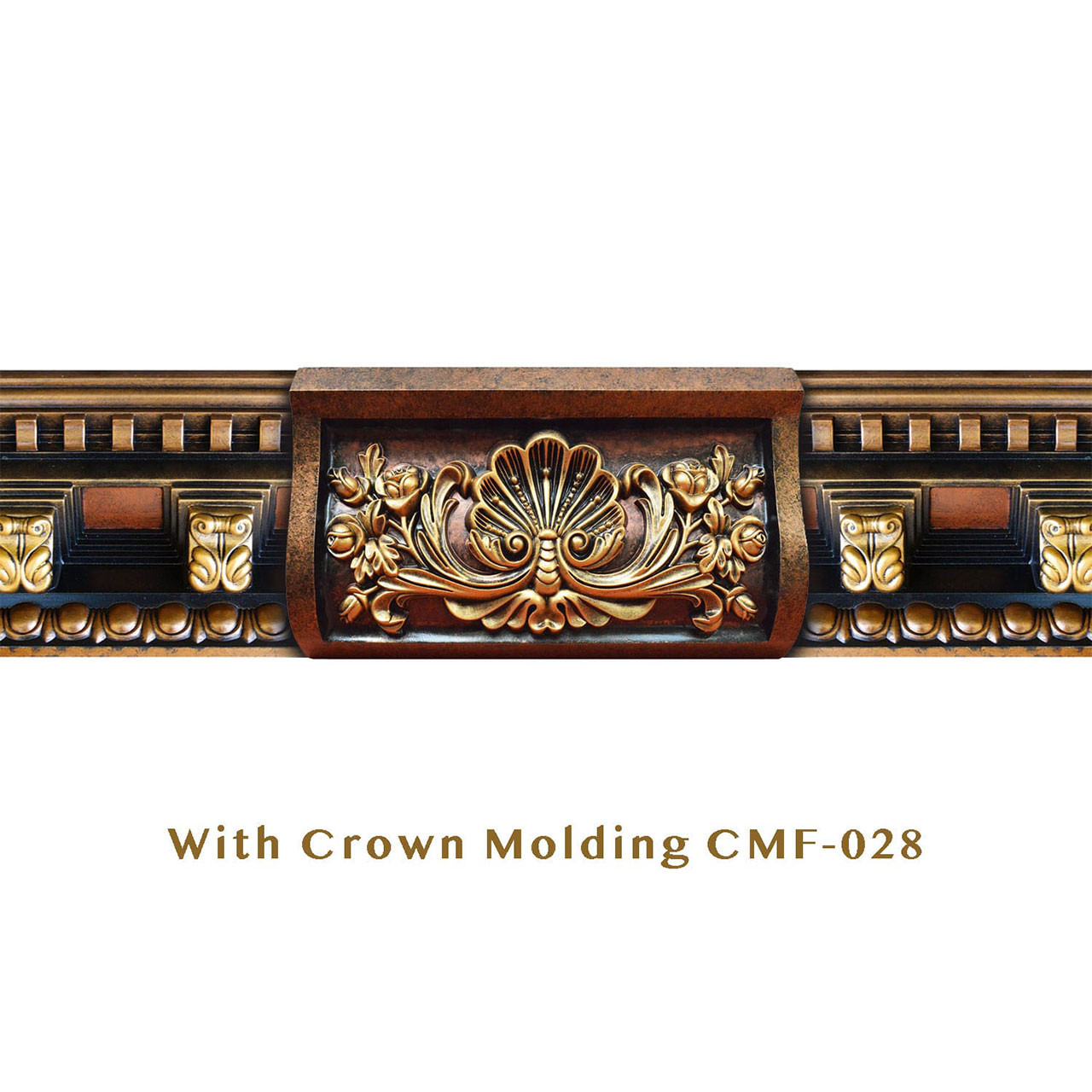 Shell - FAD Hand Painted Crown Molding Coupling - #CMCF-005