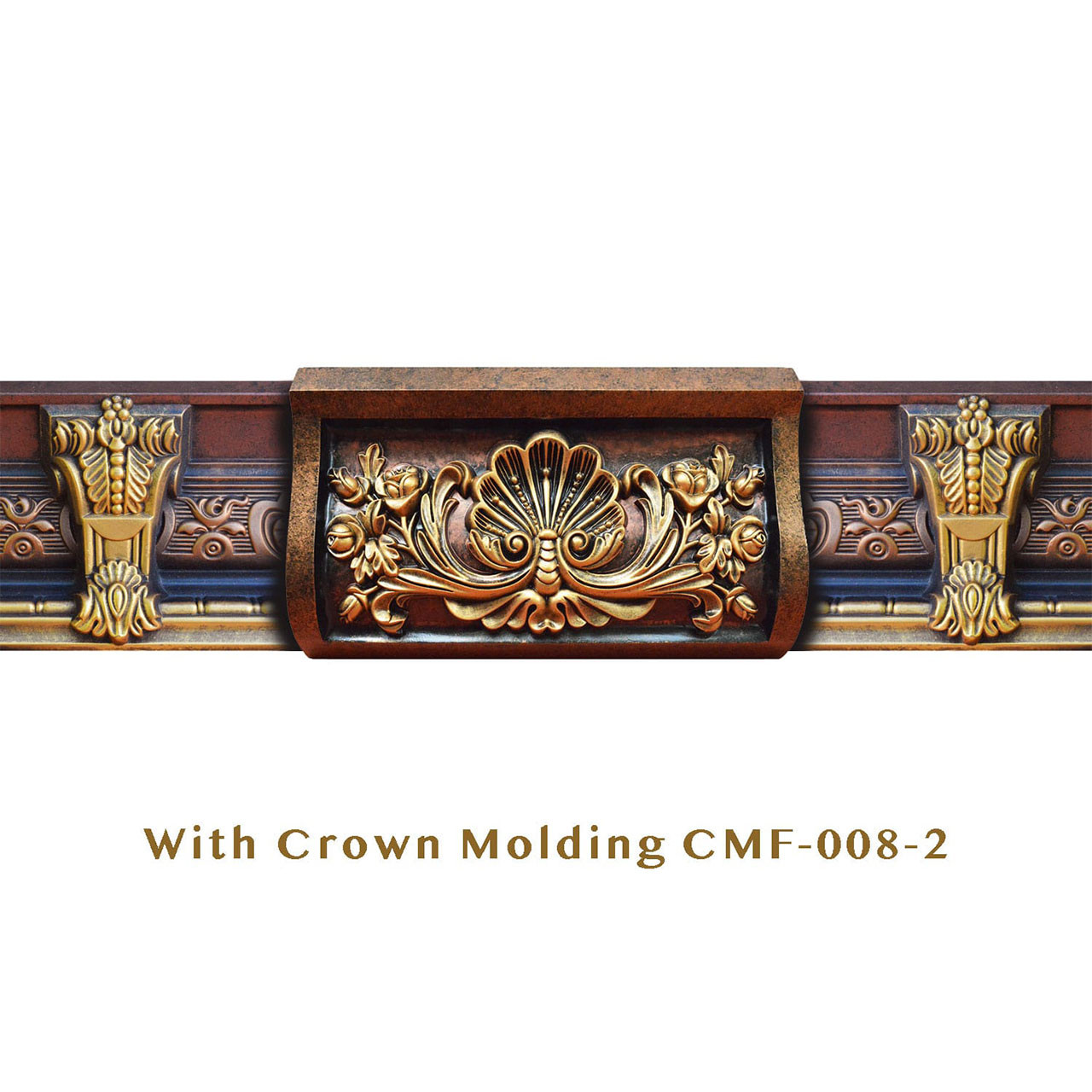 Shell - FAD Hand Painted Crown Molding Coupling - #CMCF-005