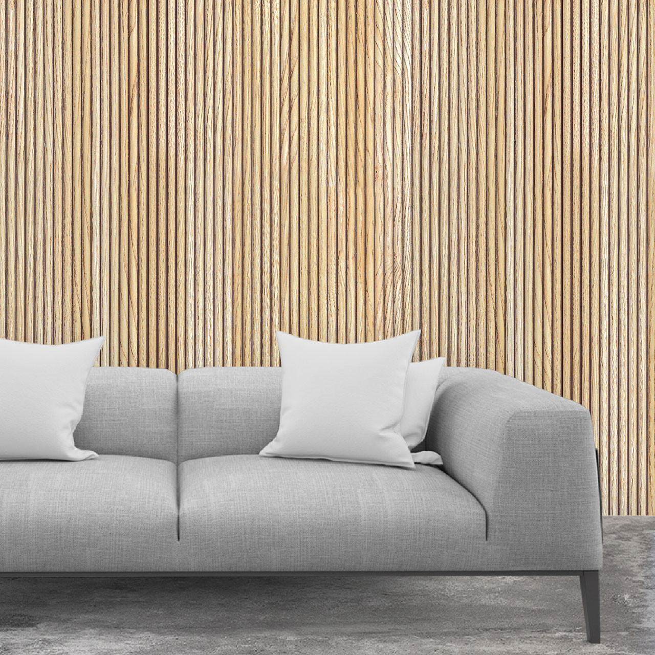 Rounded Mini Slats Slat Wall Panels 112 x 12" (93 ft2) | DCT