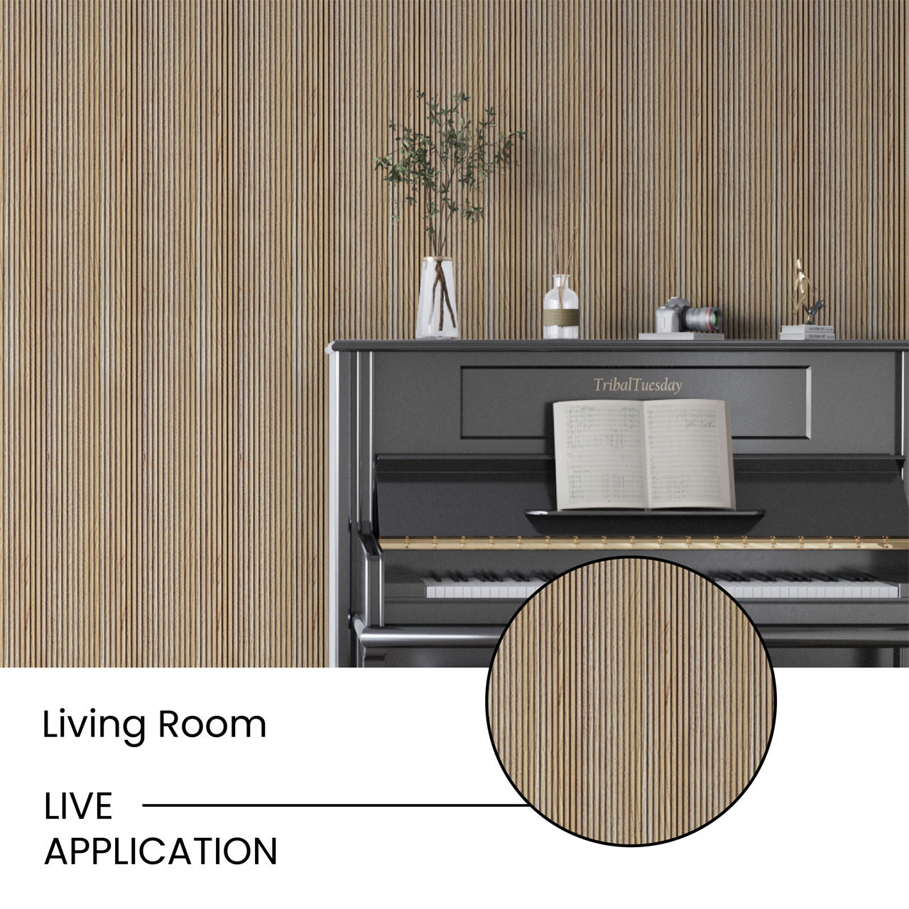 Rounded Mini Slats Slat Wall Panels 112 x 12" (93 ft2) | DCT