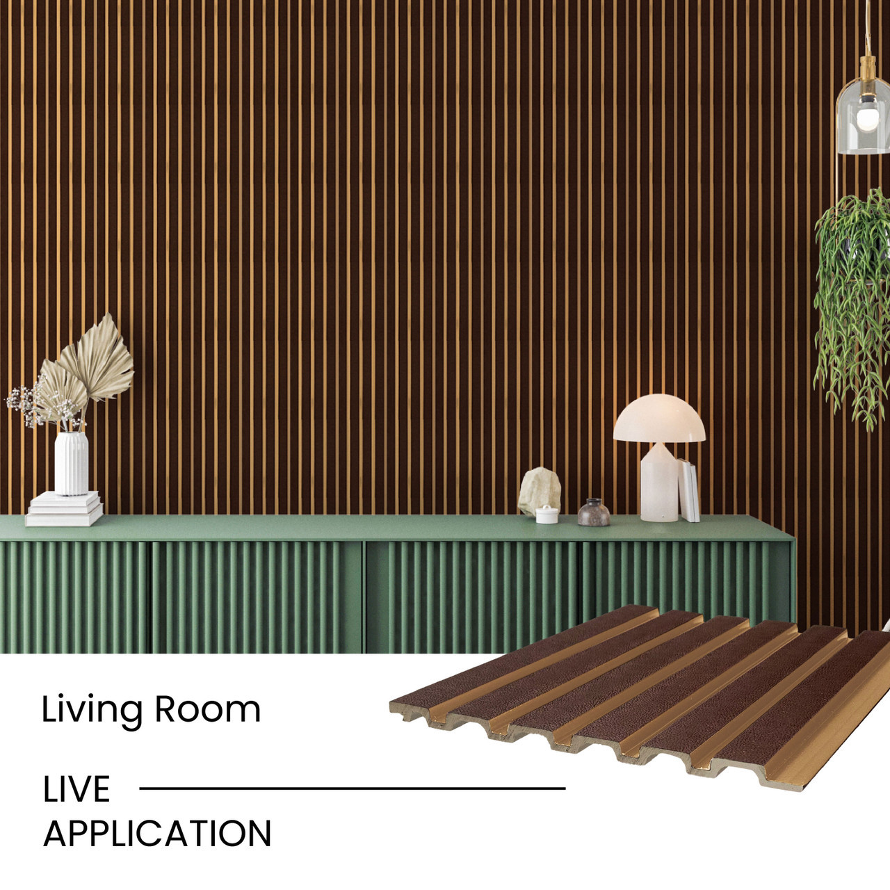 Large Slats Polystyrene Slat Wall Panels - 112 x 9 1/2" | DCT