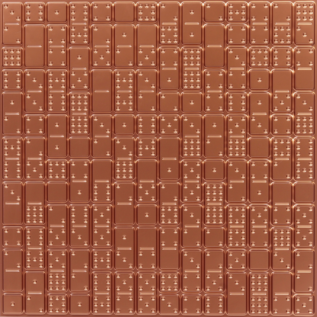 Dice Field - Faux Tin Ceiling Tile - Glue up - 24 in x 24 in - #364