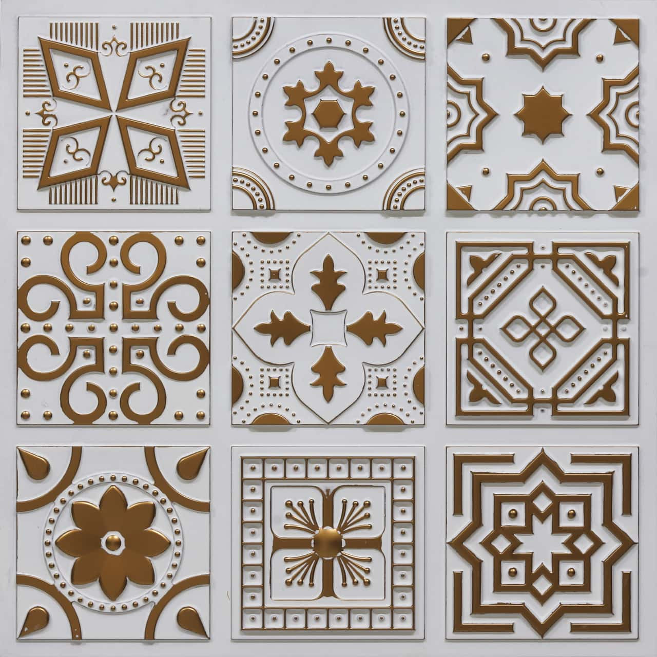 Antique White Tin Ceiling Tiles Framed Antique USA Tin Ceiling Tile